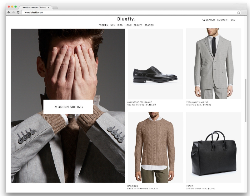 BLUEFLY REBRANDS AND DEBUTS NEW TECH